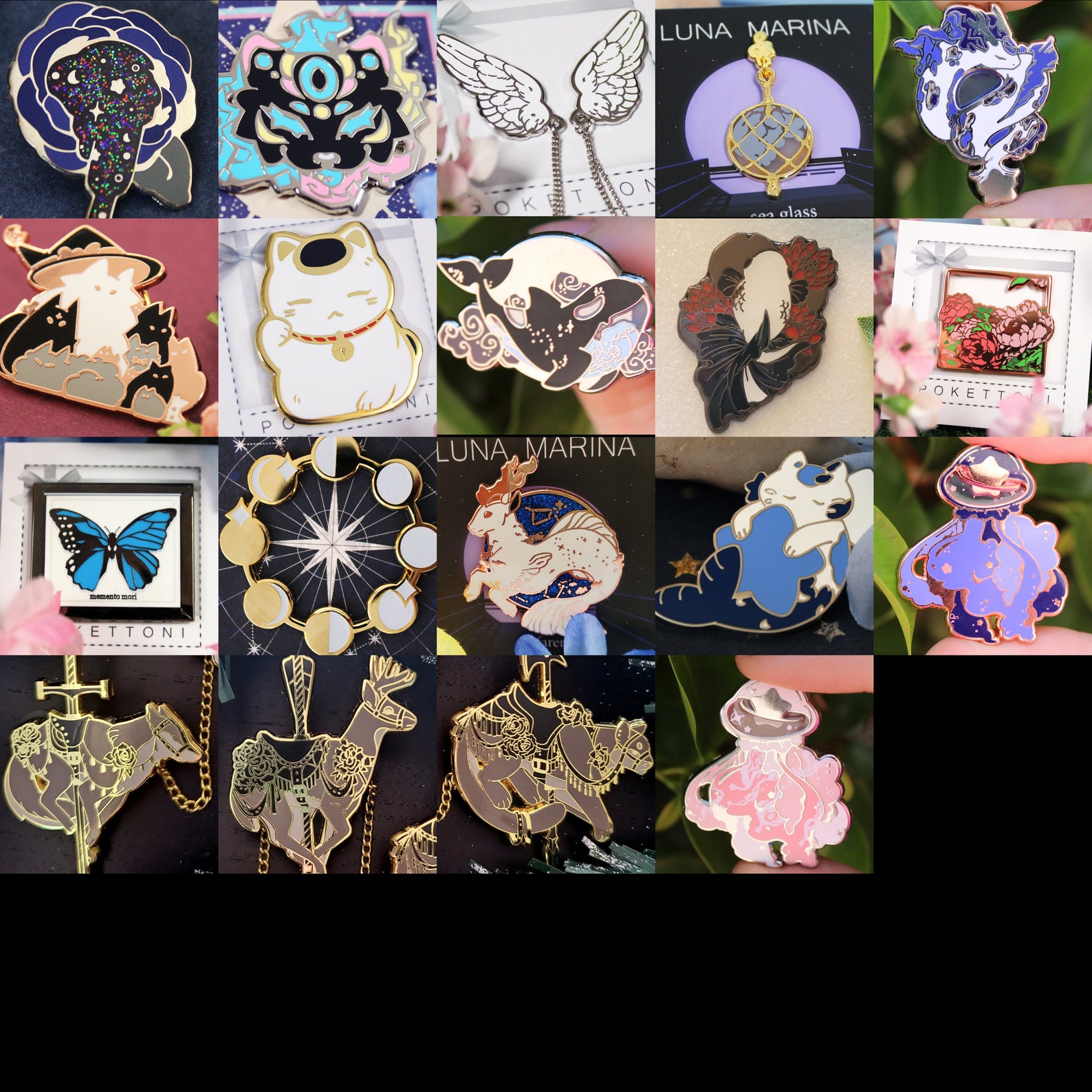 Original B Grade Enamel Pin Grab Bag Animals & Objects - Etsy