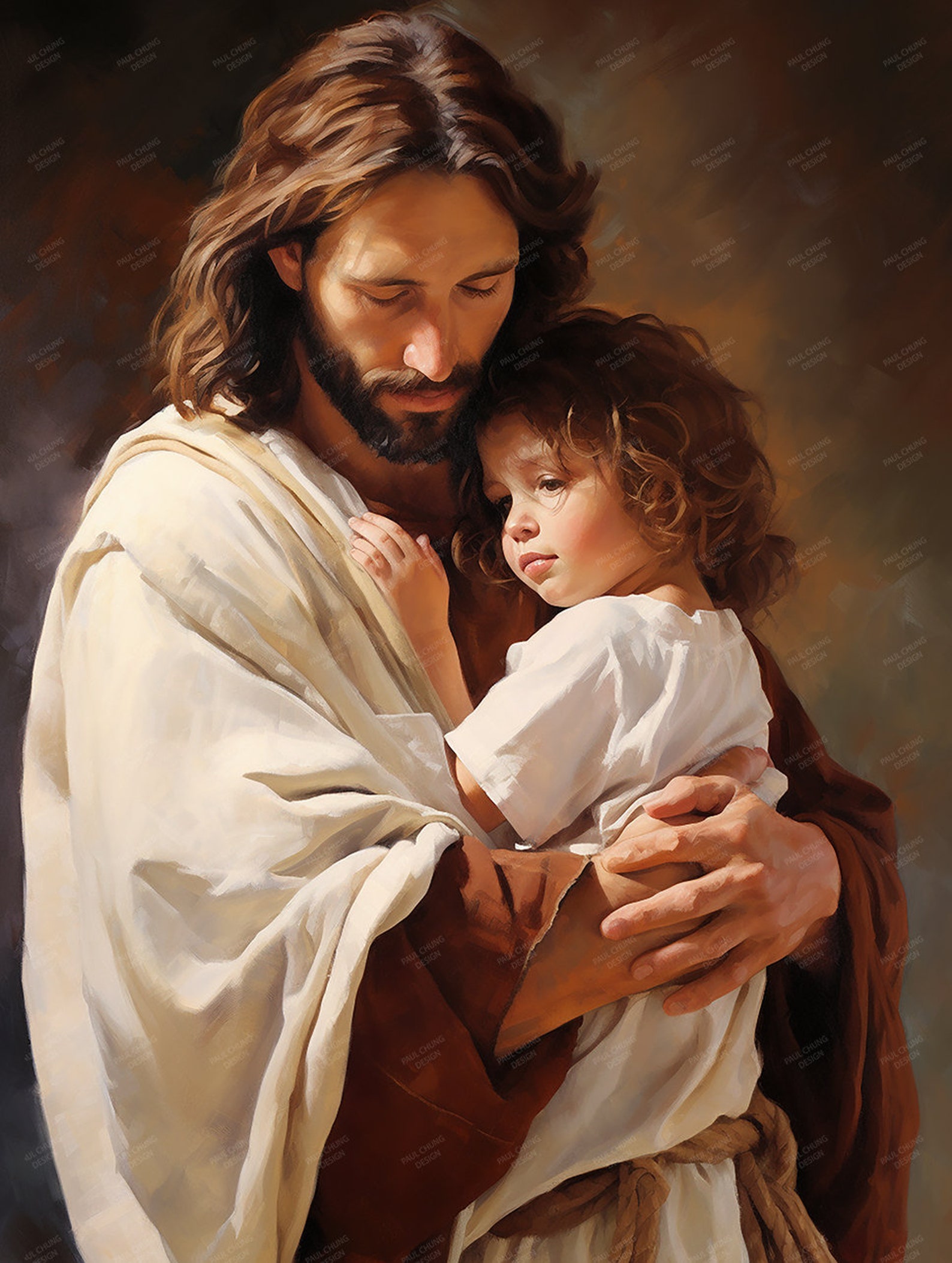 Jesus Hugging A Child - Etsy