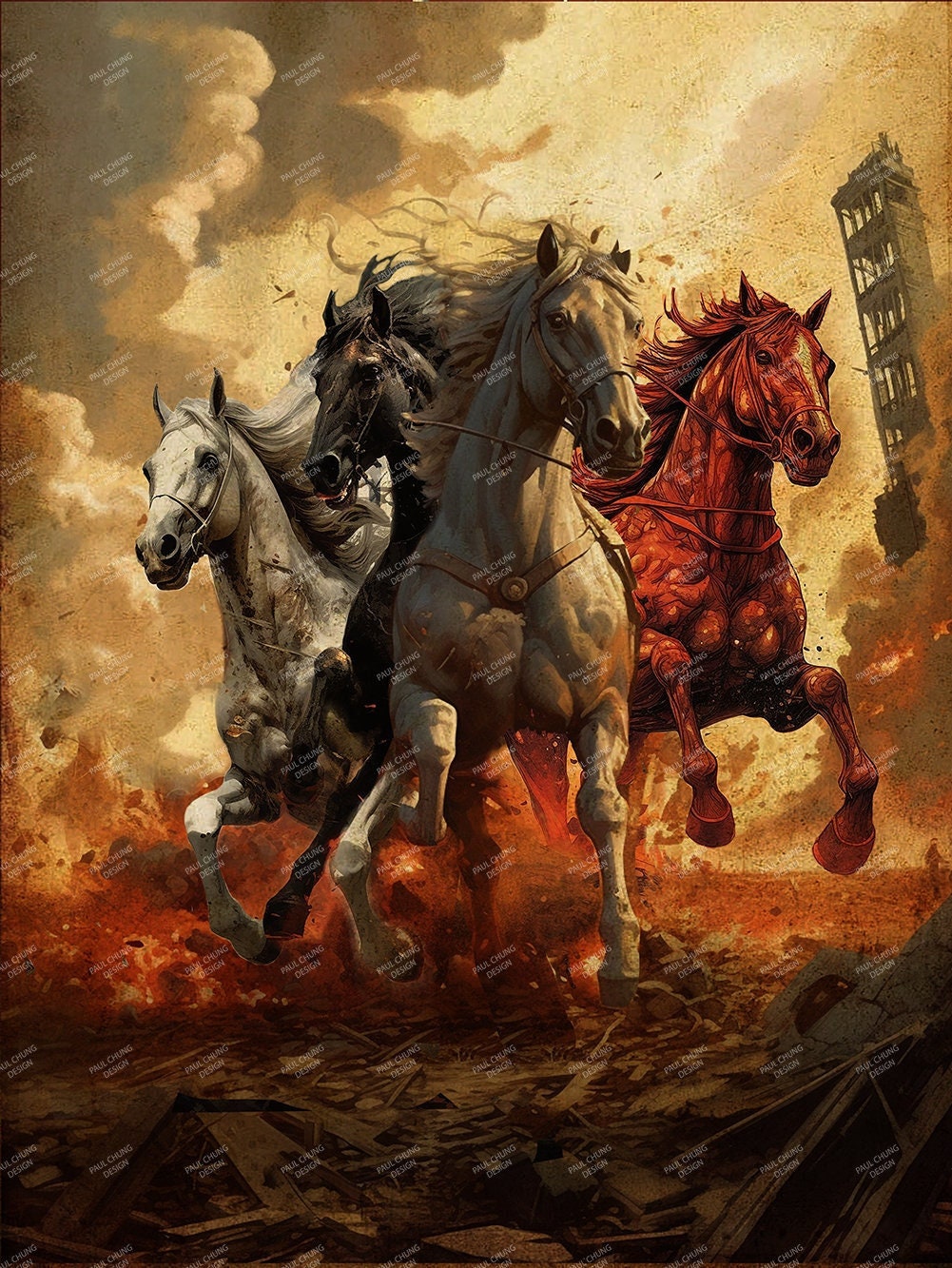 Four Horsemen of the Apocalypse - Etsy