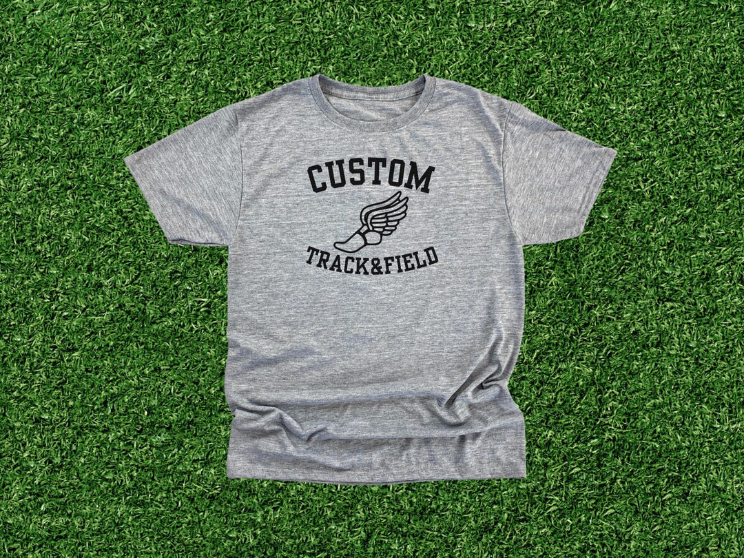 Custom Grey Track & Field T-shirt - Etsy