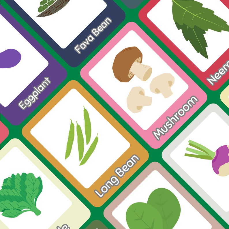 26 Vegetable Flashcards, Counting Cards, Printable Number Flash Cards ...