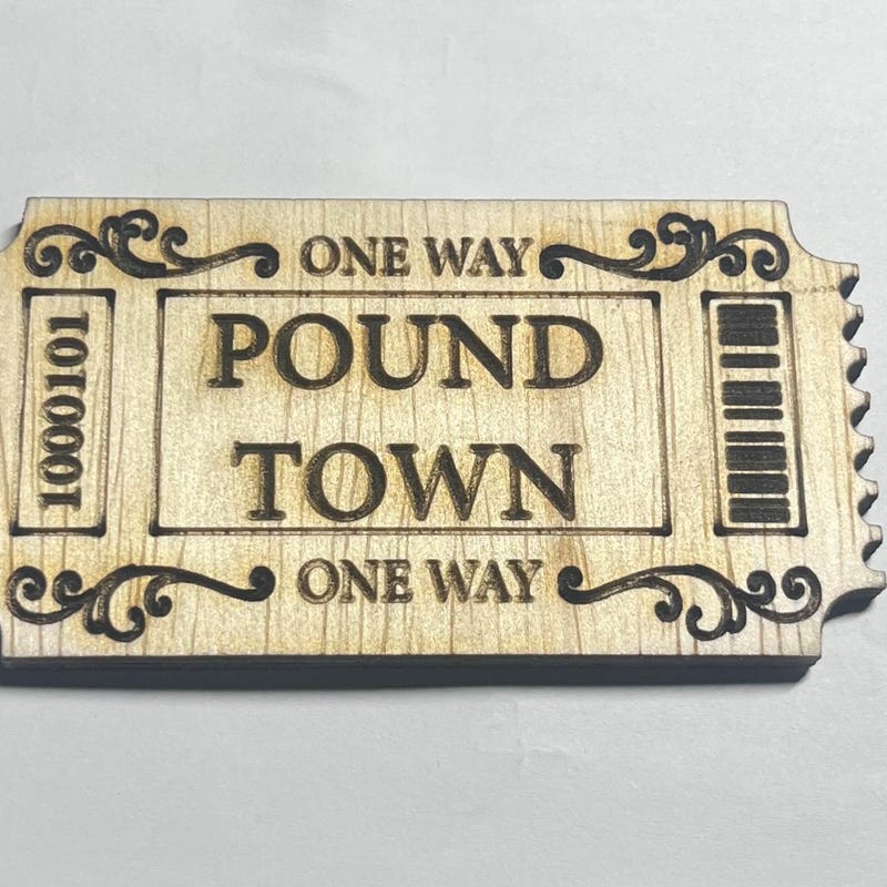 Ticket to Pound Town - Etsy