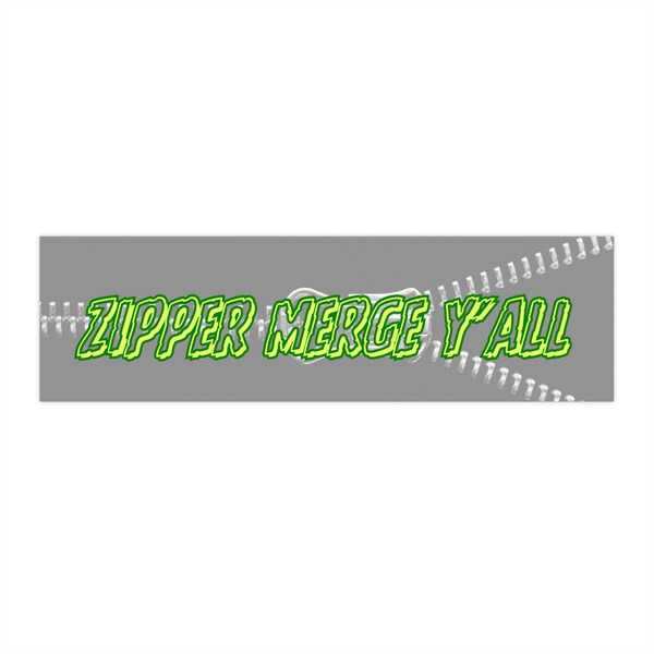 Zipper Bumper Sticker - Etsy