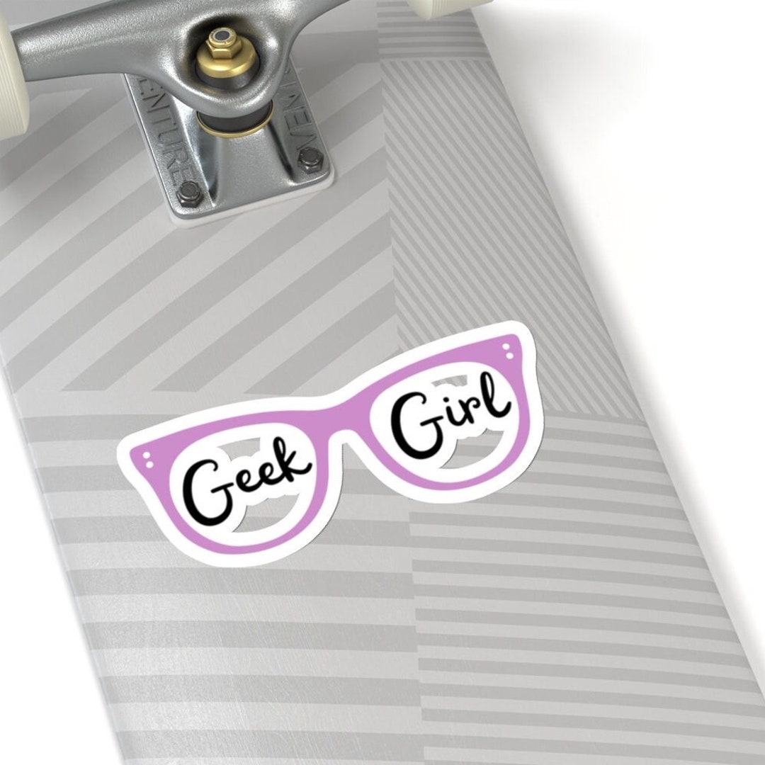 Geek Girl Kiss-cut Stickers, Nerd Girl, Gamer Girl, Geek Sticker - Etsy