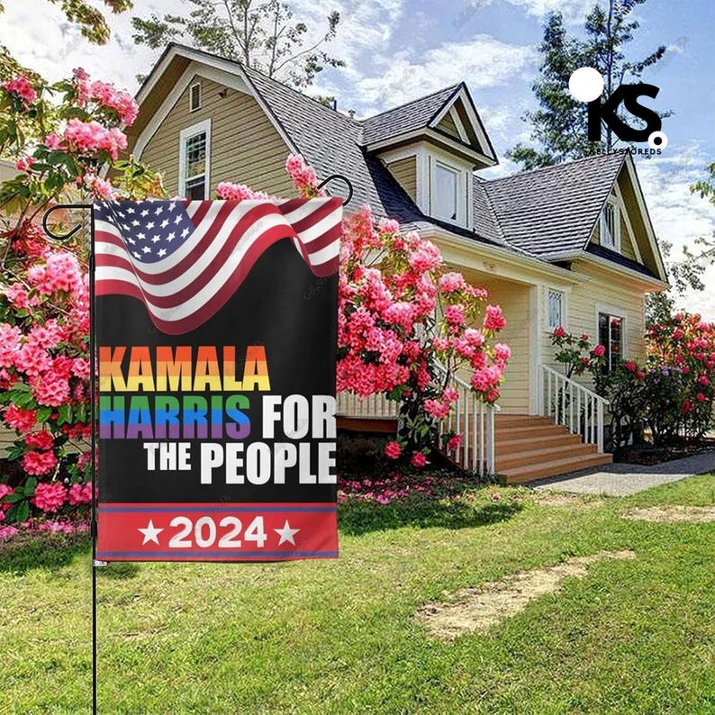 Kamala Harris Flag, Harris Walz Yard Flag, Cat for Madam President Flag ...