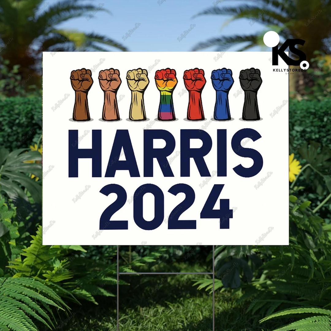 Kamala Harris Yard Sign, Madam President Garden Sign, Election 2024 ...