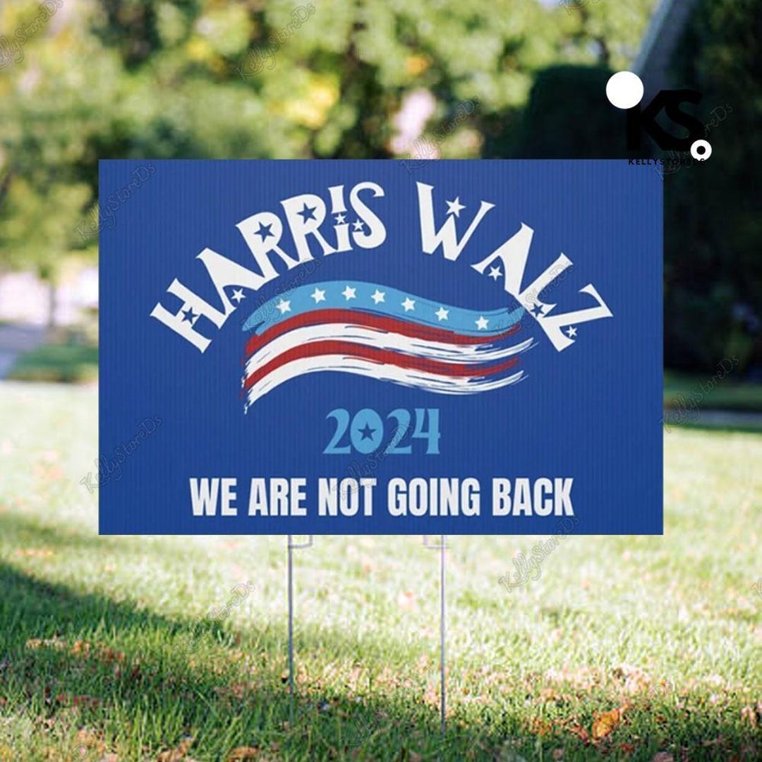 Kamala Harris Sign, Vote Harris Yard Sign, Childless Cat Ladies Sign ...