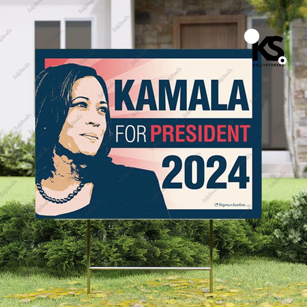 Kamala Harris Sign, Cat Lady Garden Sign, Kamala Harris Yard Sign ...