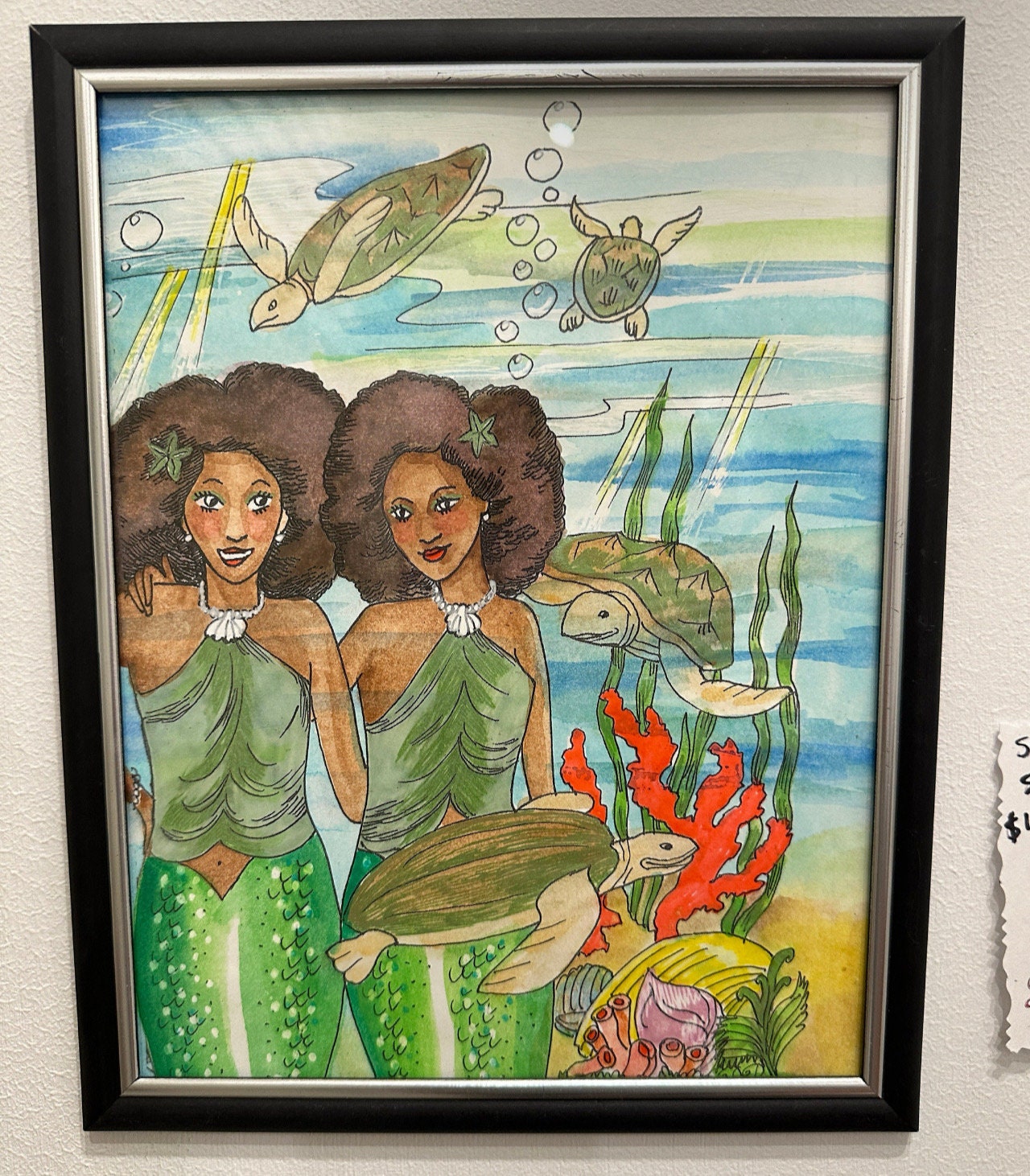 Art Print Mermaid Twins Color Illustration Dame Darcy - Etsy