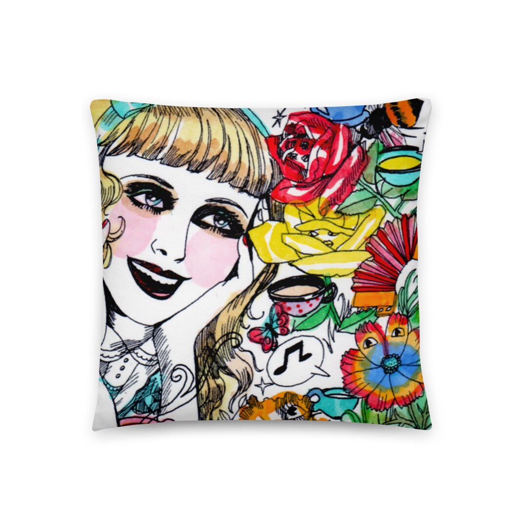 Dame Darcy Queen Alice Tarot Pillow - Etsy