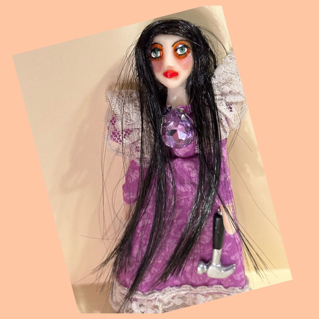 Doll Haunted Victorian Style Hand Made Art Dame Darcy Miniatures Mixed ...
