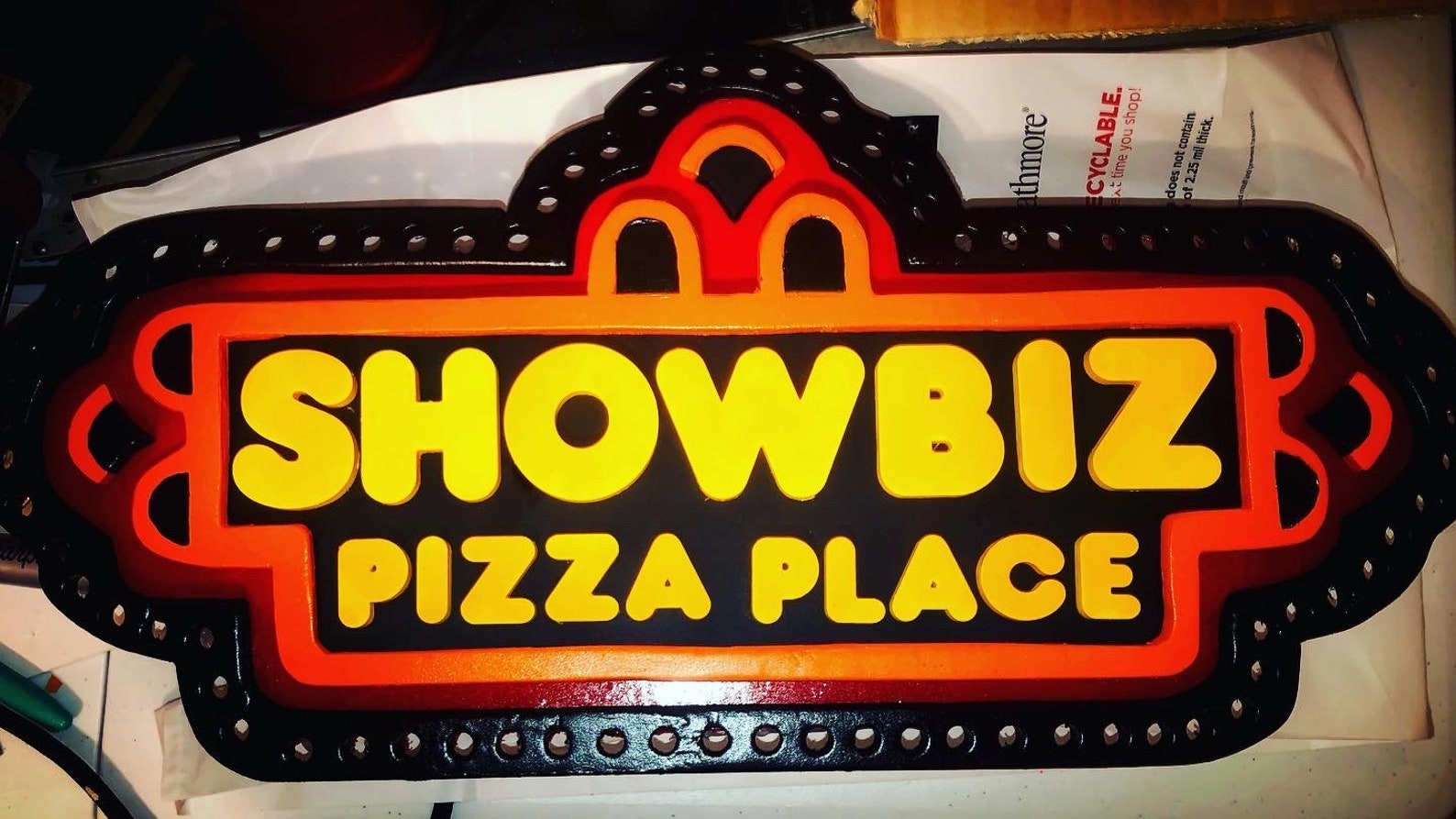 Showbiz Pizza Place Sign Replica | Etsy