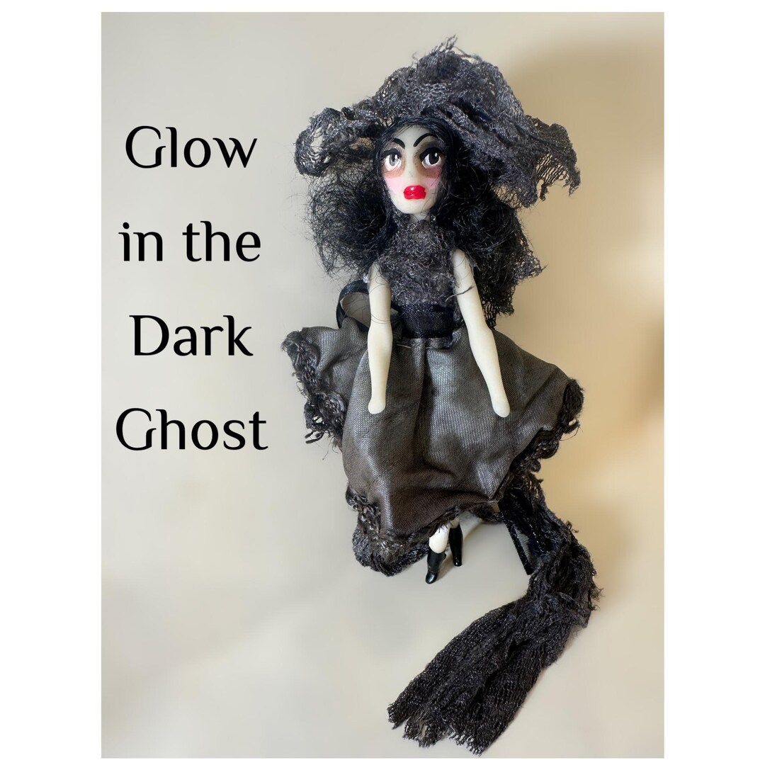 Doll Belladonna Nightshade Glow in the Dark Ghost Handmade Dame Darcy ...