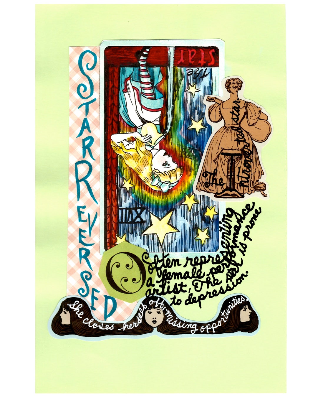 Dame Darcy Hand-signed Art Print: Queen Alice Tarot Star Reversed - Etsy