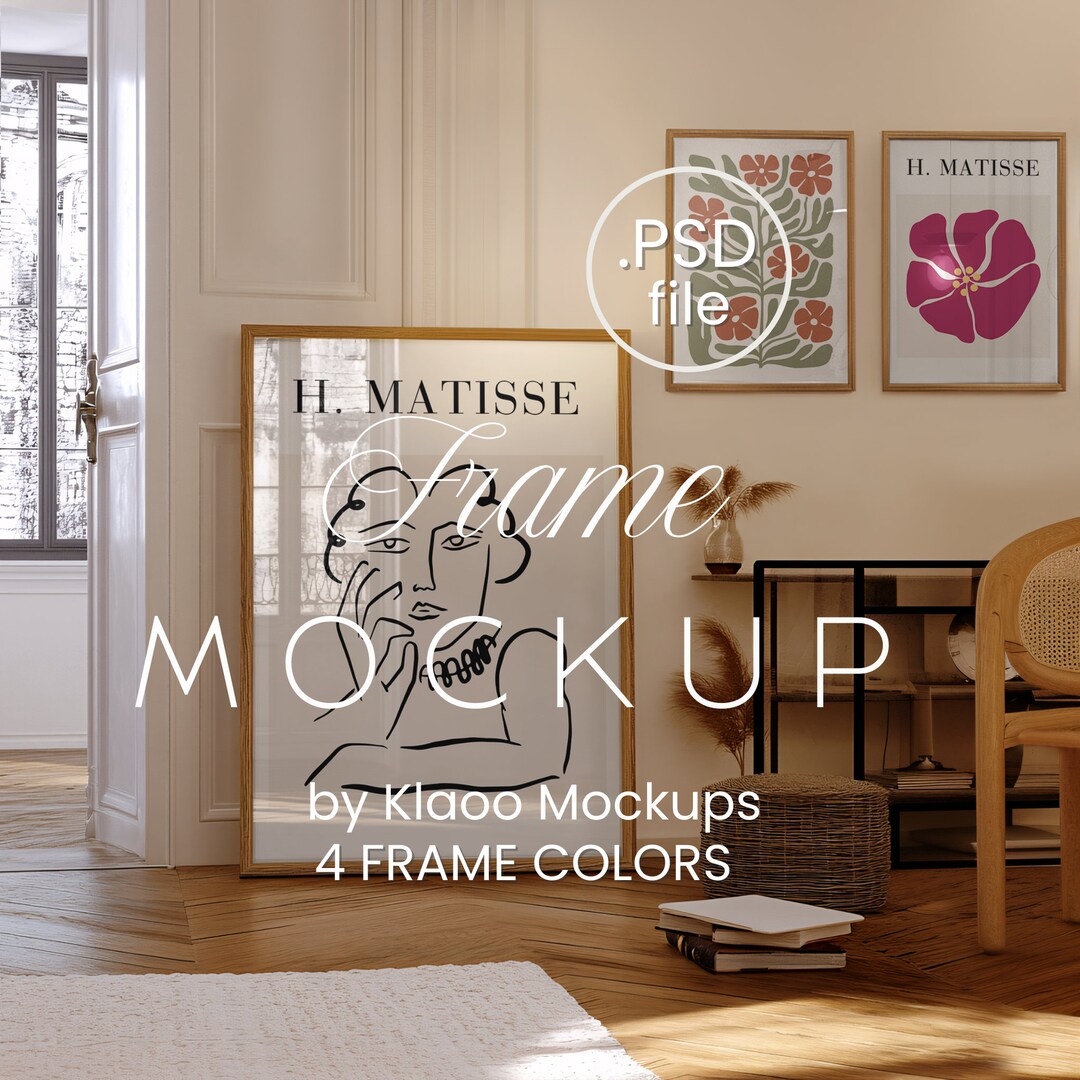 DIN A Set of 3 Frame Mockup PSD, A2 Mockup, 3 Frame Mockup, A1 Mockup ...