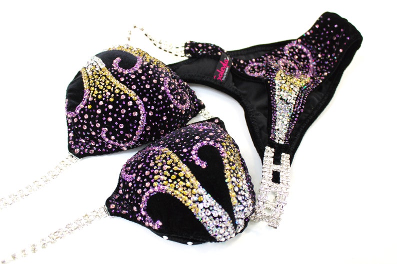 NPC IFBB Competition Suit / Ombre Swirls Figure Competition Suit ...