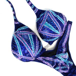 NPC IFBB Competition Suit / Shimmering Lines Figure Competition Suit ...