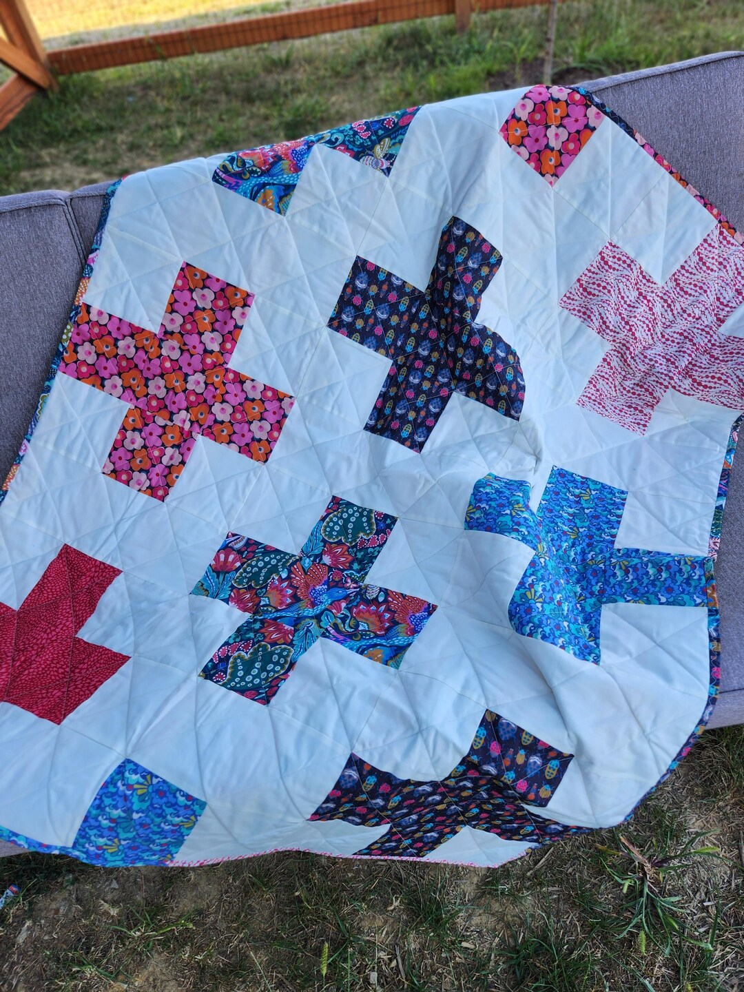 Eden's Swiss Cross Baby Quilt - Etsy