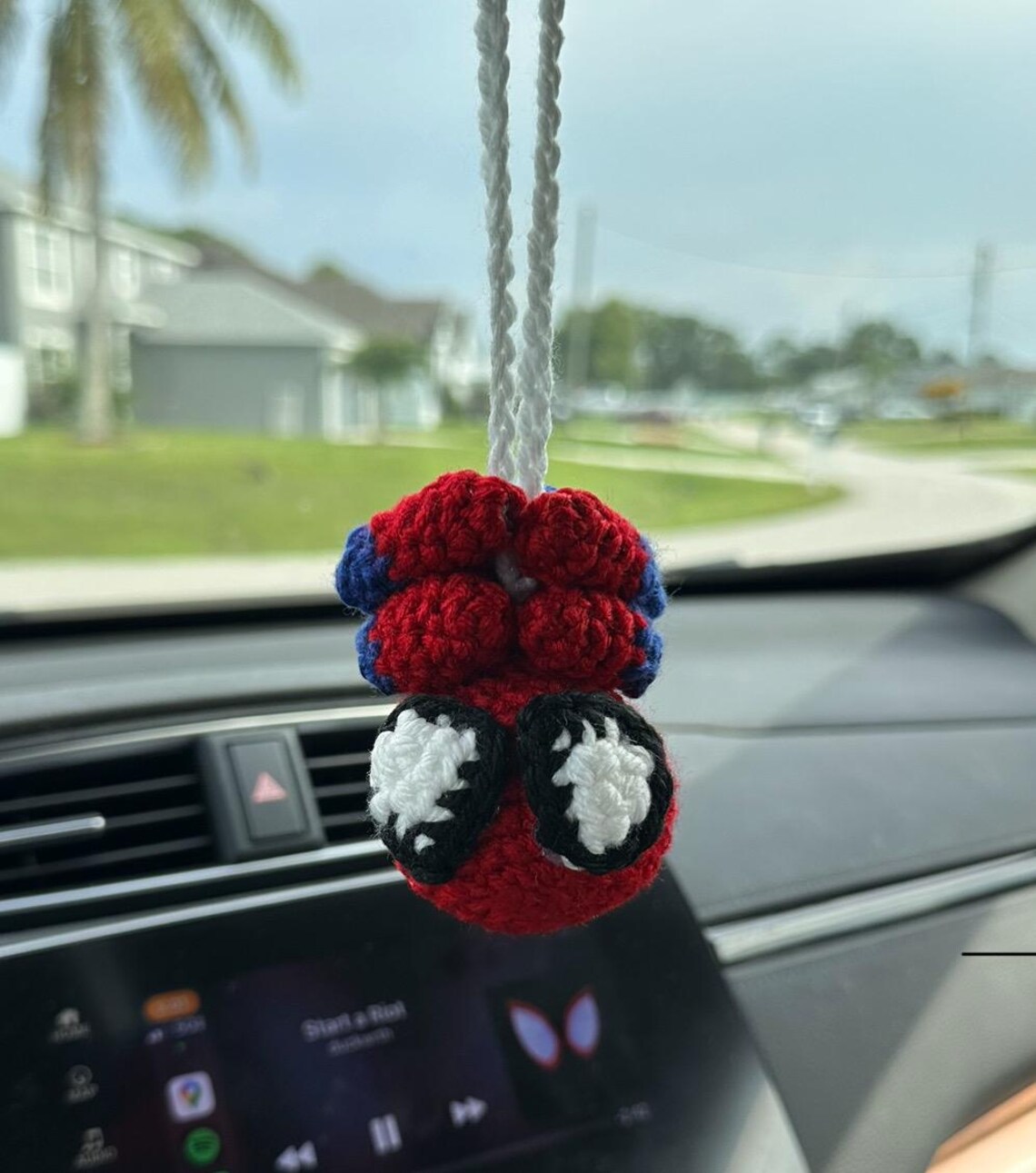 Spiderman Crochet Car Hanger - Etsy