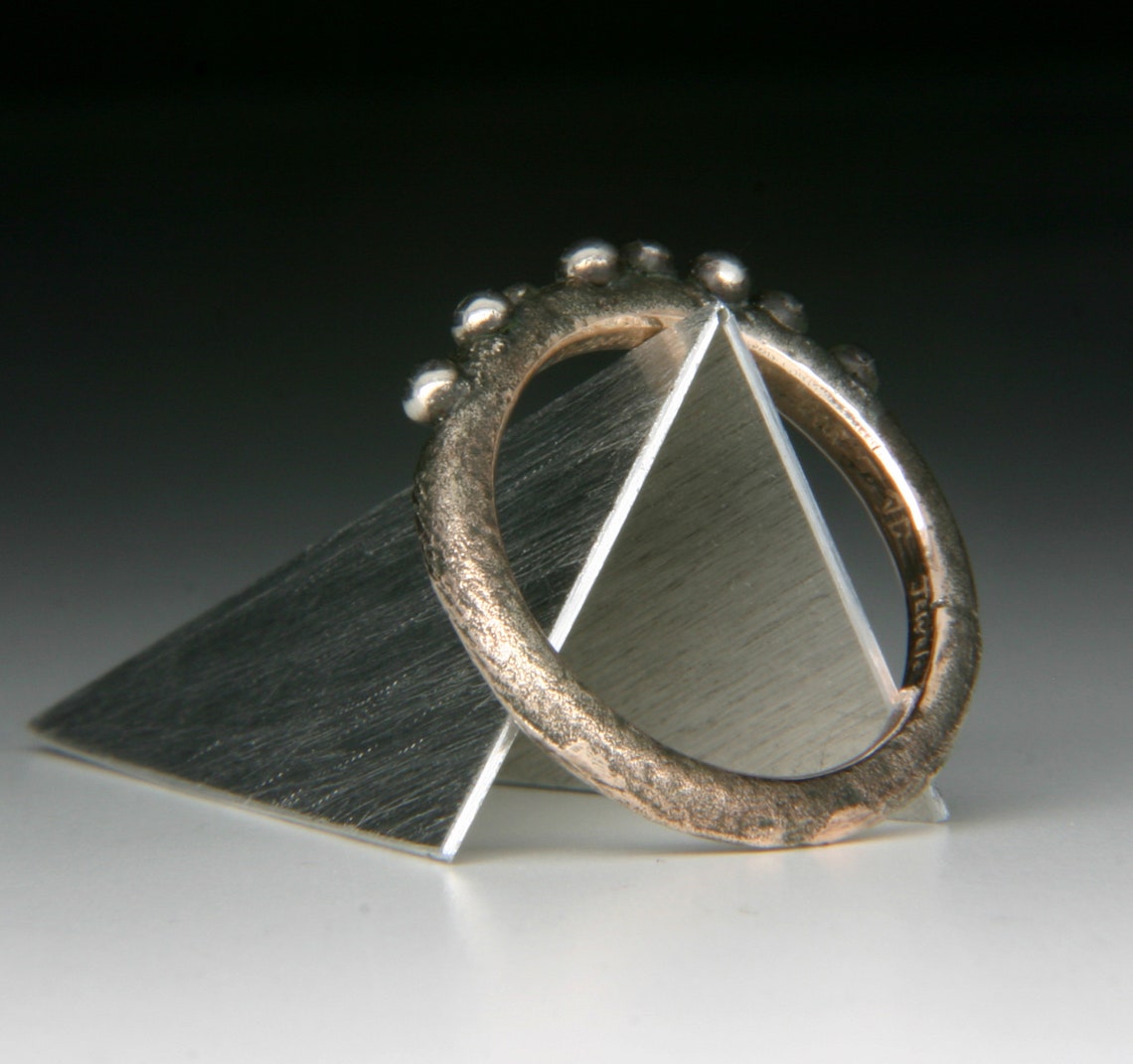 Bubble Ring Silver and Gold - Etsy