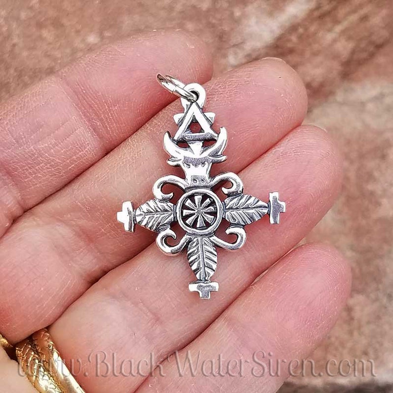 BOSSOU BULL Voodoo Vodou Loa Lwa Veve Charm Pendant in Solid - Etsy