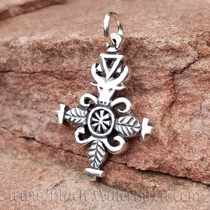 BOSSOU BULL Voodoo Vodou Loa Lwa Veve Charm Pendant in Solid | Etsy