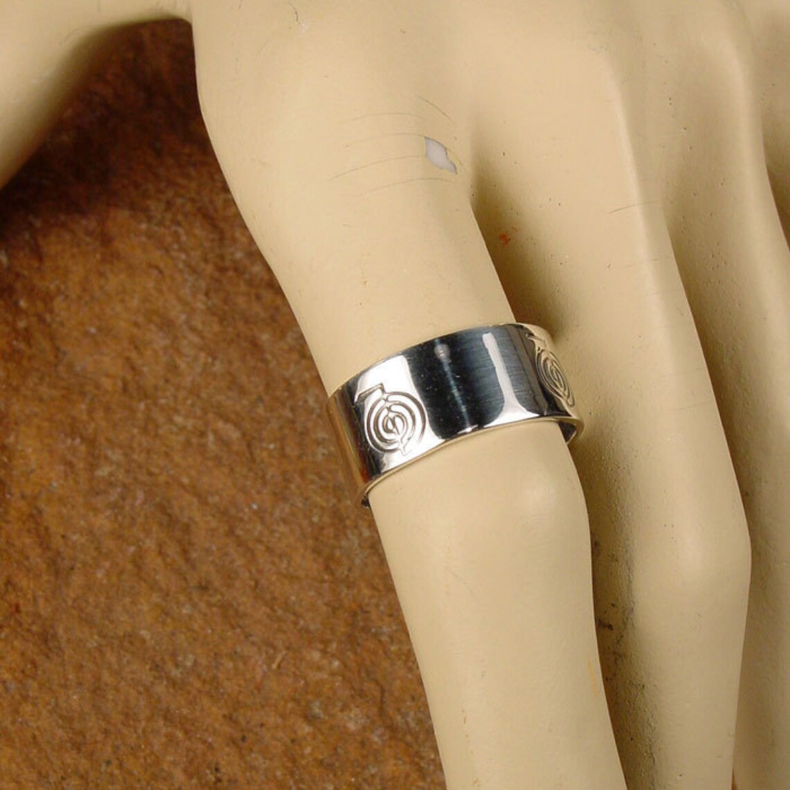 REIKI ENERGY Symbol Sterling Silver Ring Made to Order in - Etsy