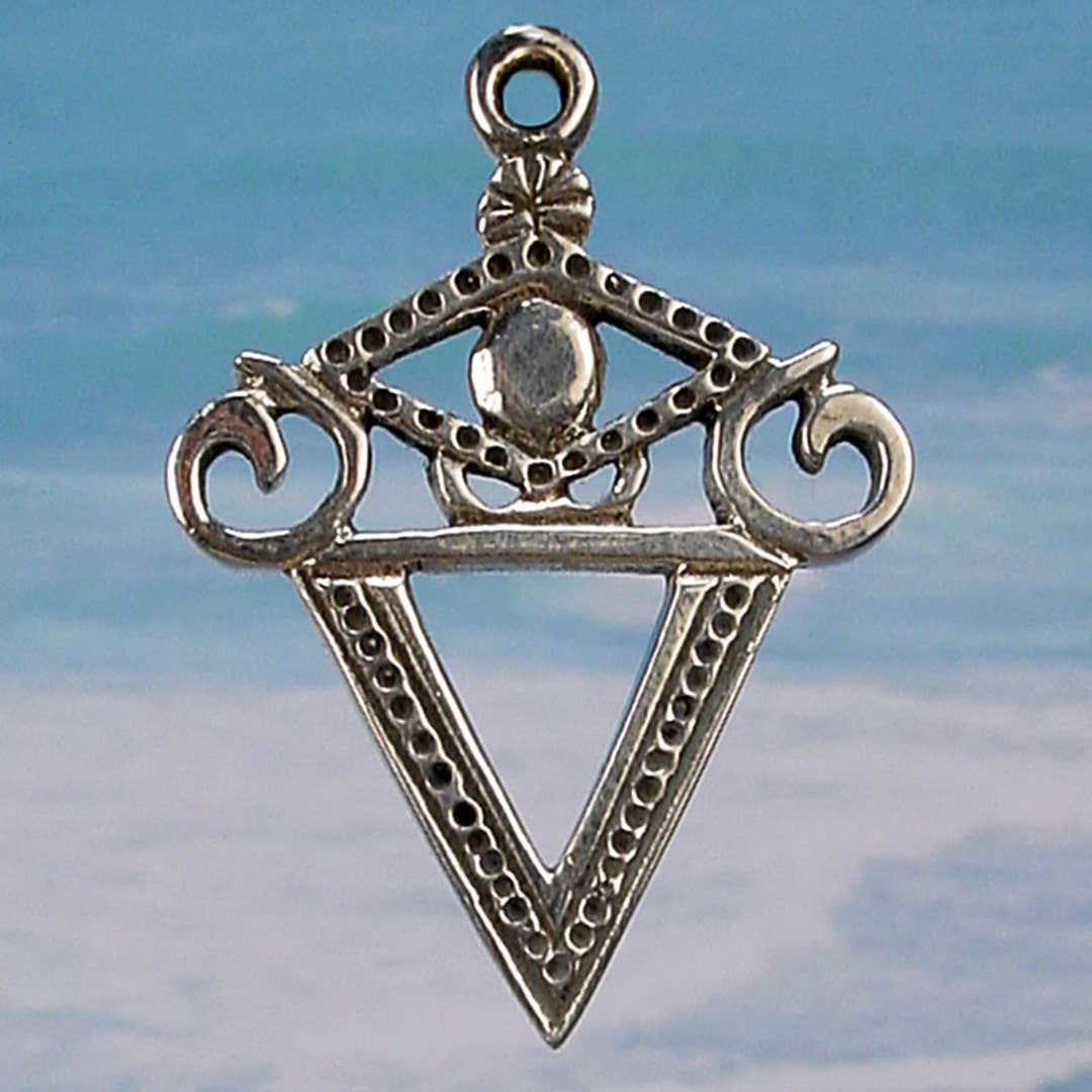 LA SIRENE - Voodoo Vodou Loa Lwa Veve Charm Pendant in Solid Cast 925 ...