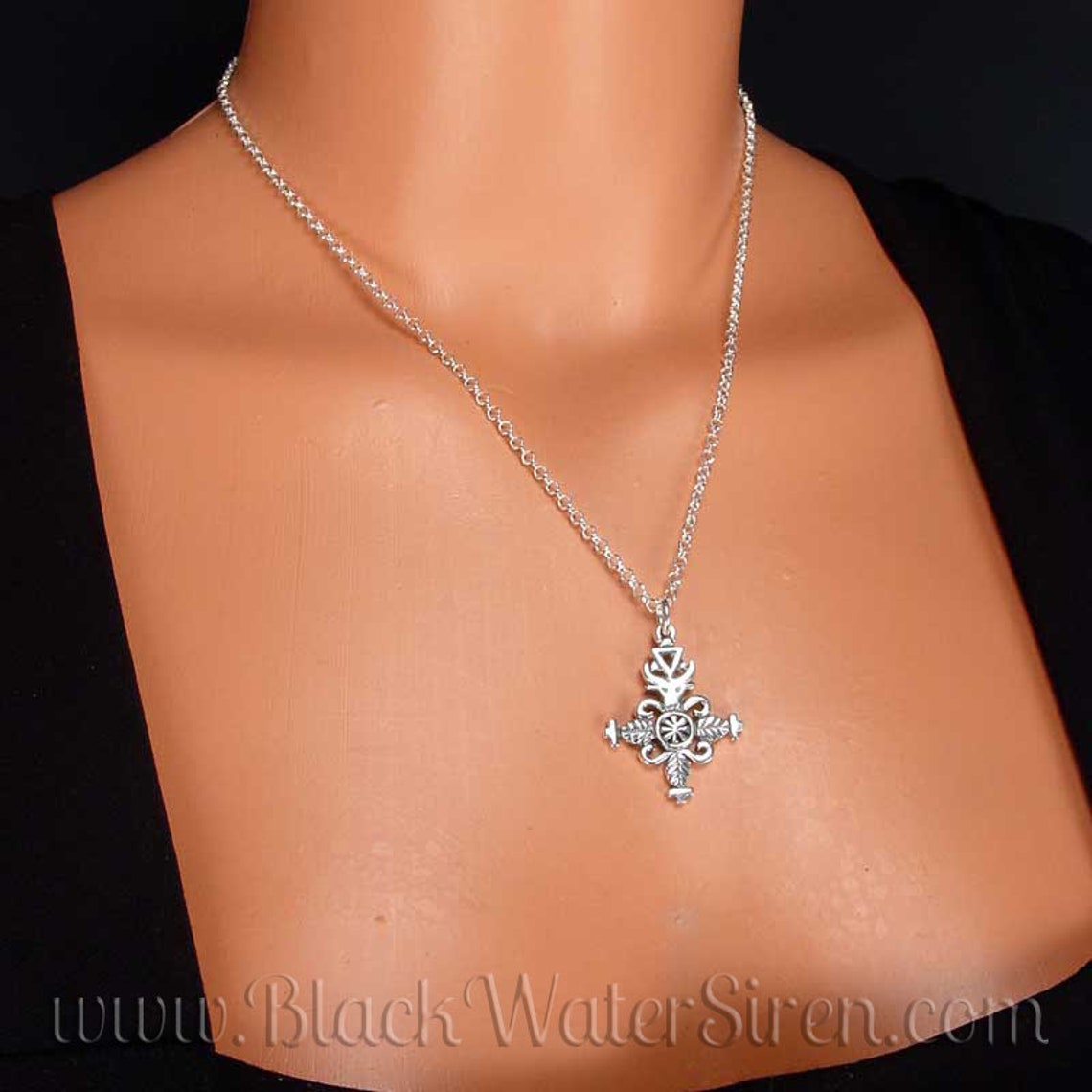 BOSSOU BULL Voodoo Vodou Loa Lwa Veve Charm Pendant in Solid | Etsy