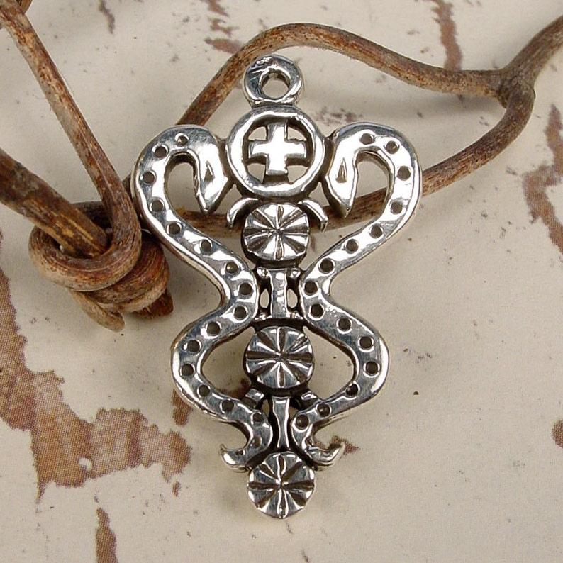DAMBALLAH Voodoo Vodou Loa Lwa Veve Charm Pendant in Solid - Etsy