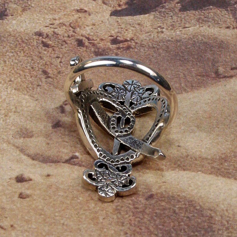 ERZULIE DANTOR RING - Voodoo Vodou Loa Lwa Veve in 925 Sterling Silver ...