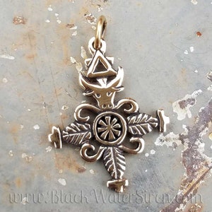 BOSSOU BULL - Voodoo Vodou Loa Lwa Veve Charm Pendant in Solid Cast ...