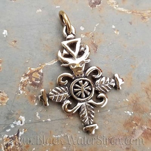 BOSSOU BULL - Voodoo Vodou Loa Lwa Veve Charm Pendant in Solid Cast ...