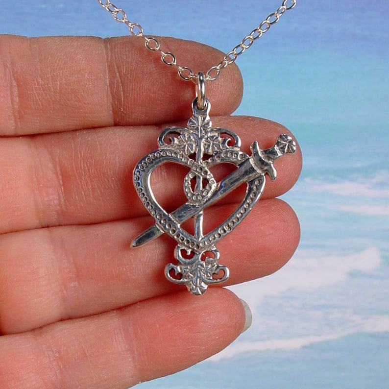 ERZULIE DANTOR Voodoo Vodou Loa Lwa Veve Charm Pendant in - Etsy