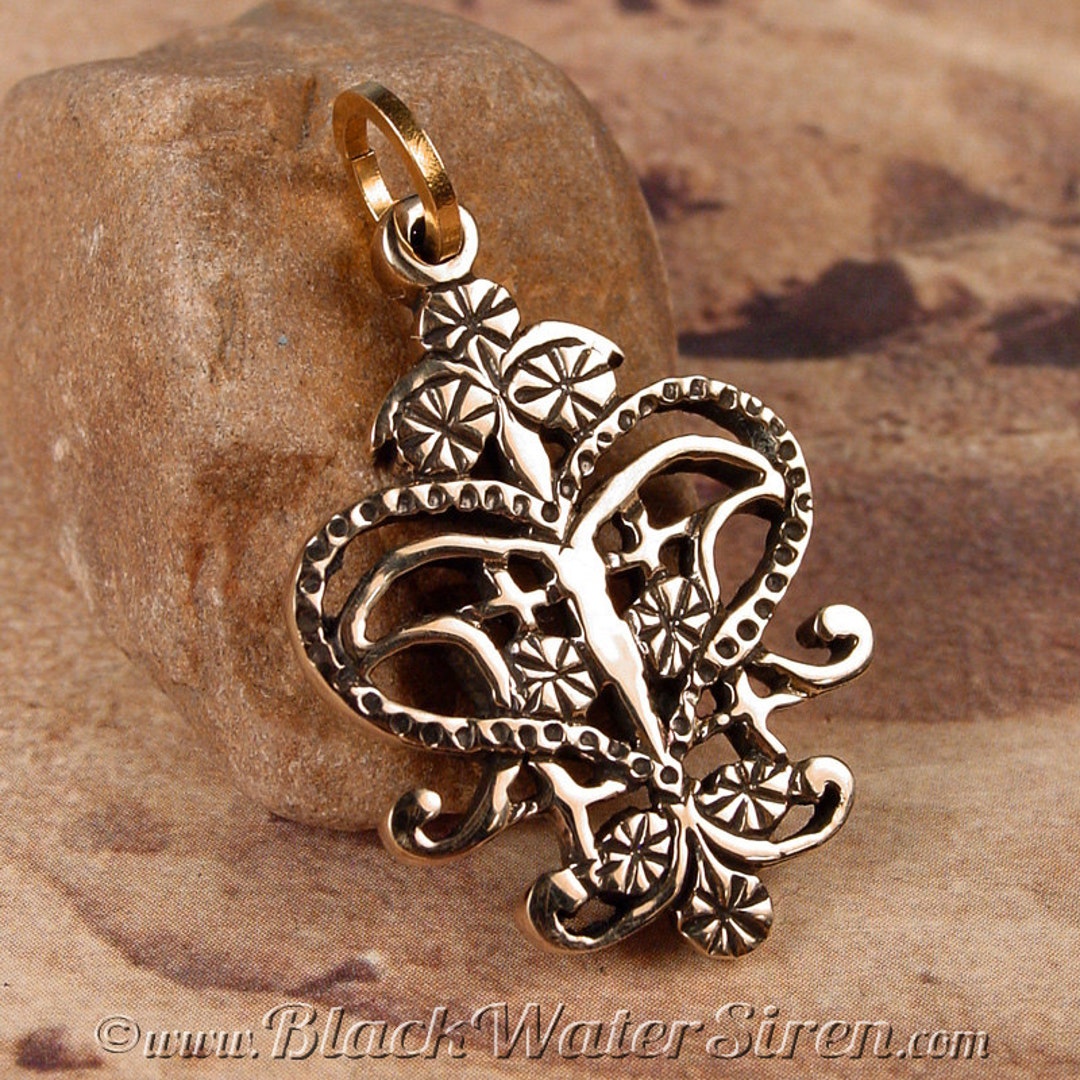 ERZULIE FREDA - BRONZE Voodoo Vodou Loa Lwa Veve Charm Pendant in Solid ...