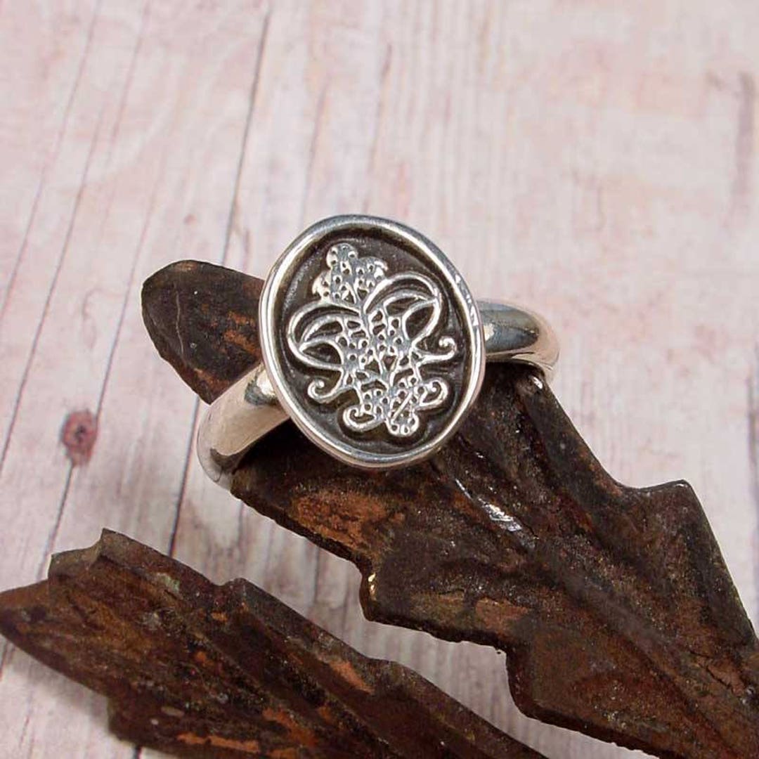 VODOU SIGNET RING - Voodoo Veve, 925 Sterling Silver, Your Choice of ...