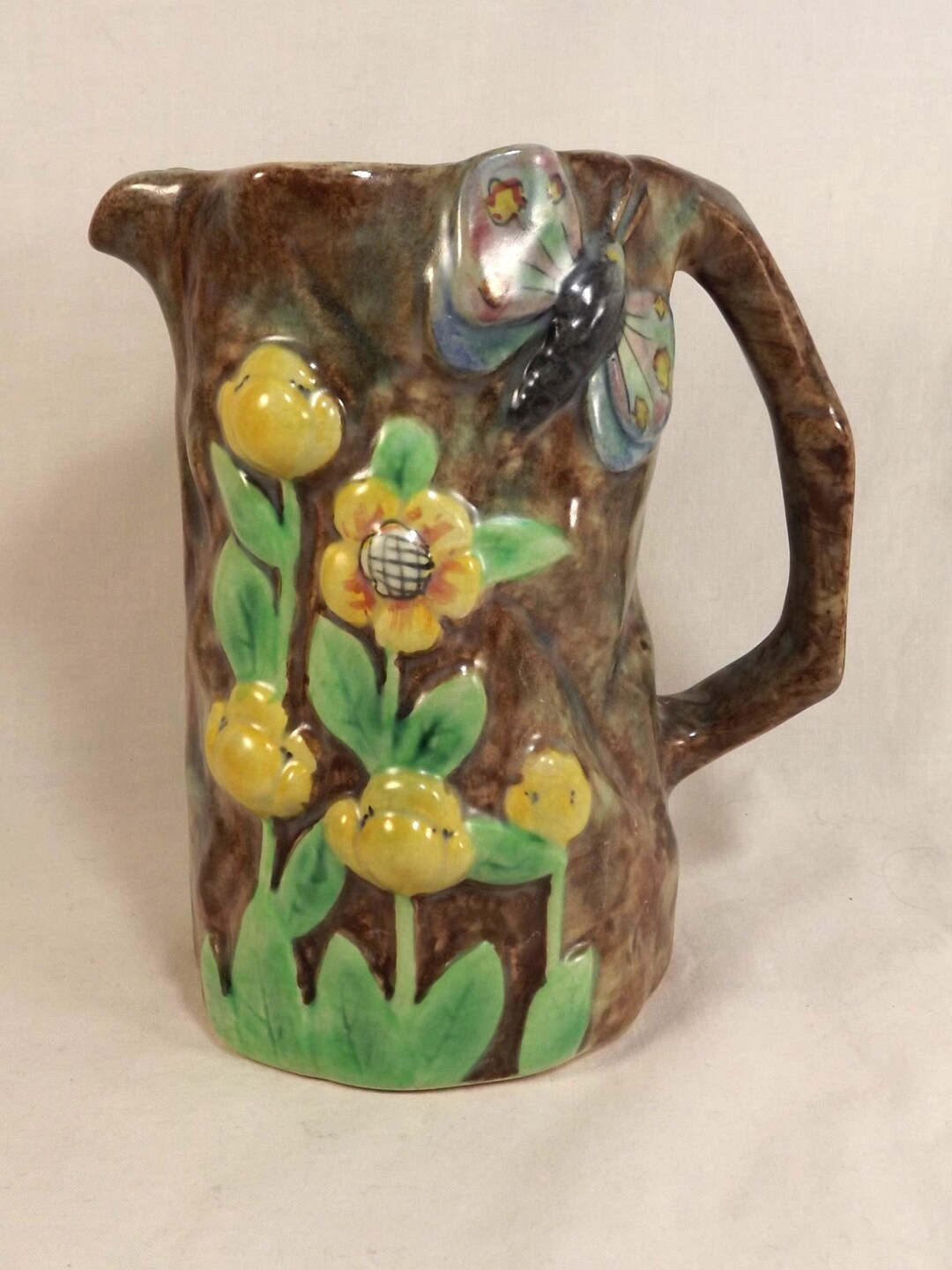 Radford Butterfly Ware Pitcher, England, Hand Painted, Art Deco 1930s ...