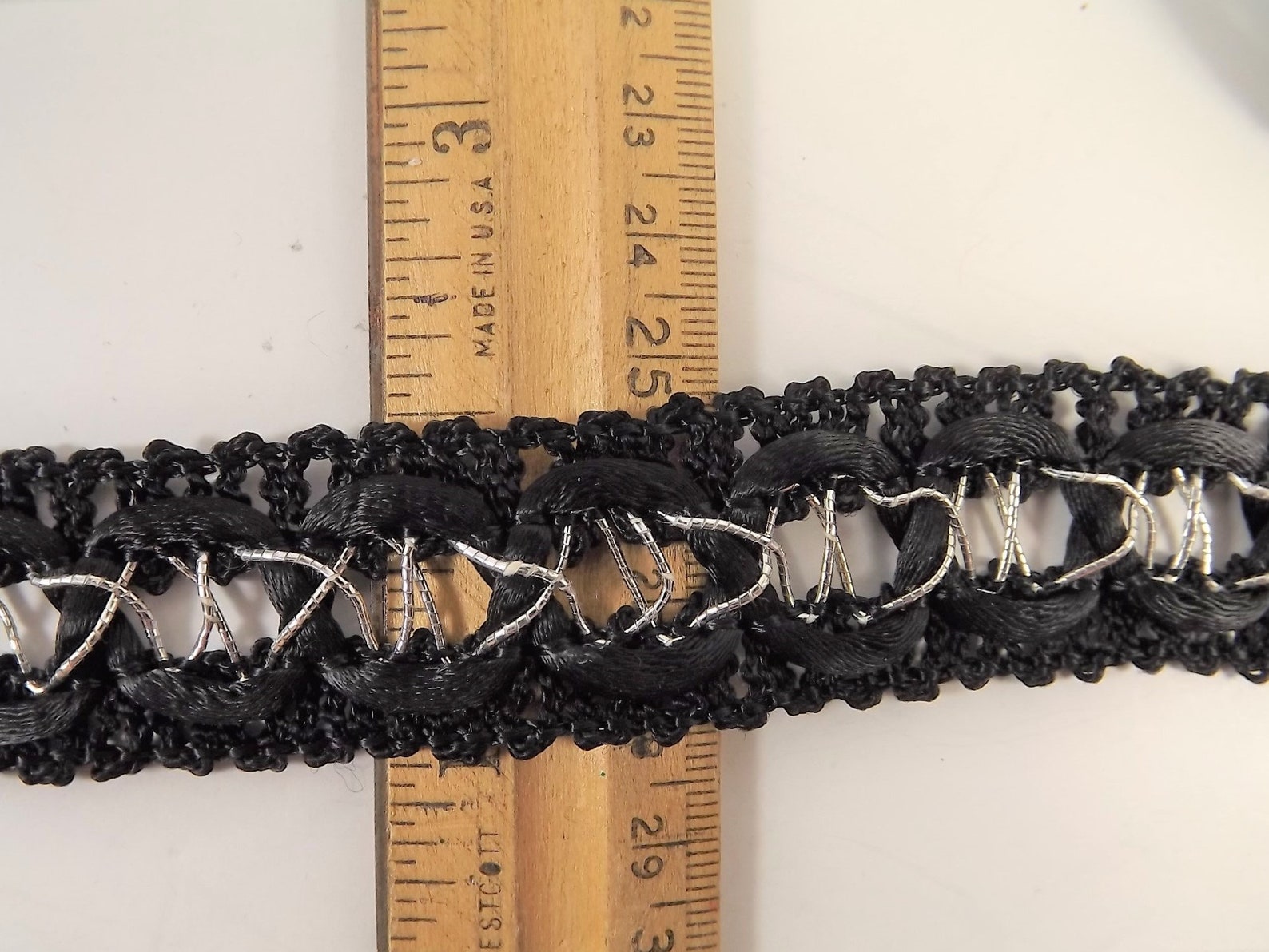 Vintage Black French Braid Gimp High End Gimp for Costumes, Upholstery ...