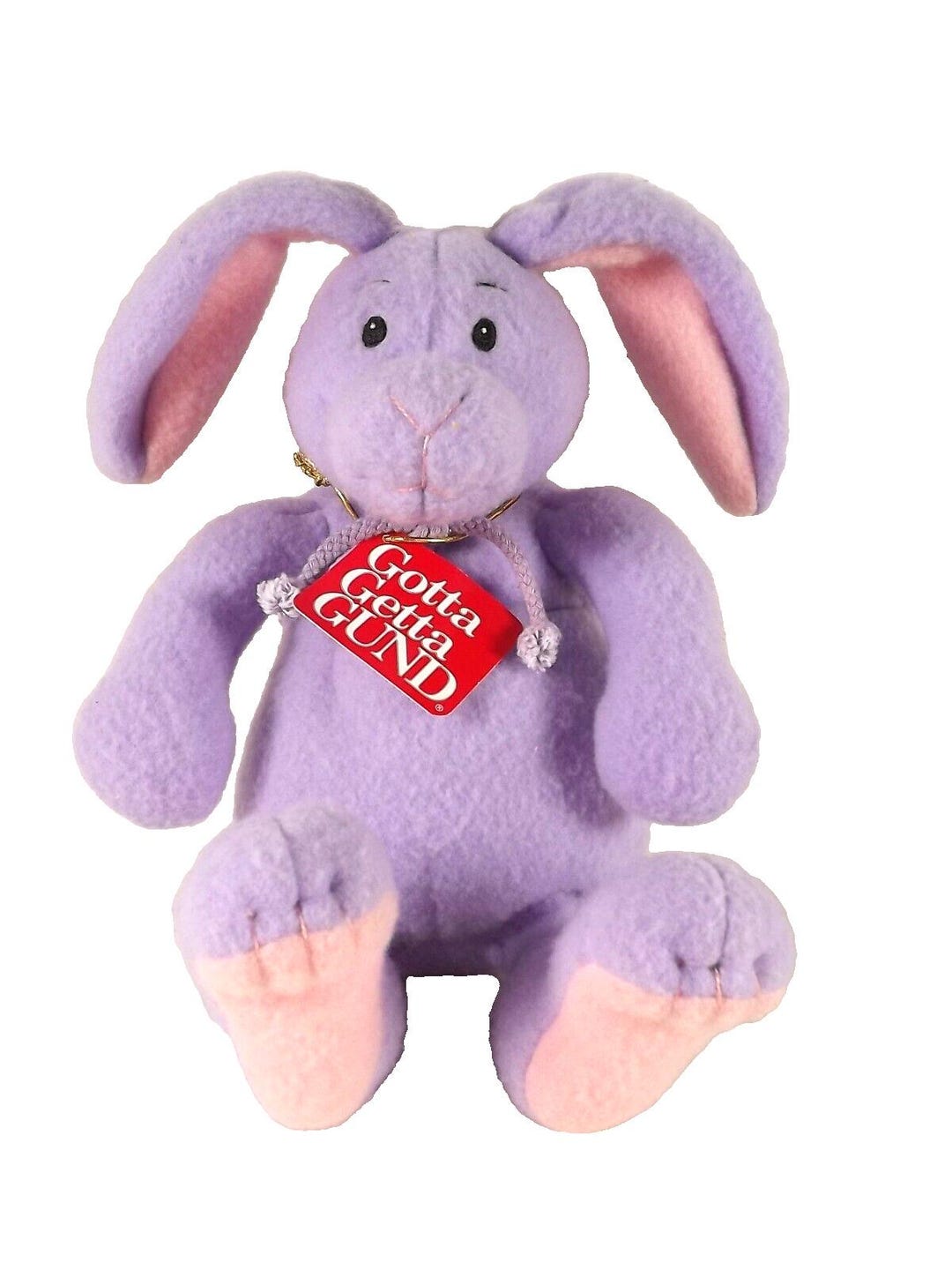 Gund Babbit the Purple Rabbit 3622, Soft Plush Fabric, 8 Inches Sitting ...
