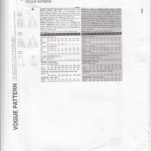 Vogue Couture Jacket Skirt Fashion Design Double Breasted Shawl Collar ...