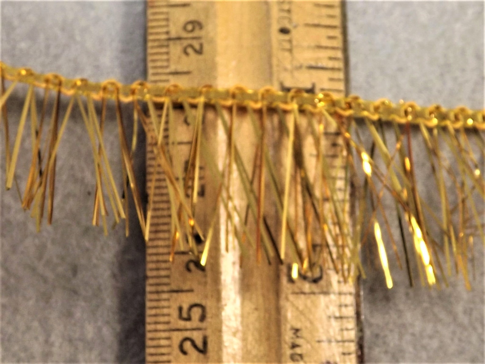 Gold Metallic Vintage Sparse Fringe Trim 1970s Bullion Sewing | Etsy