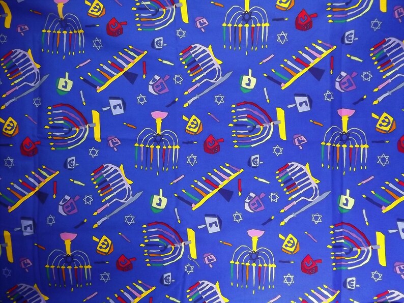 Hanukkah Menorah Alexander Henry Fabrics Collection - Etsy