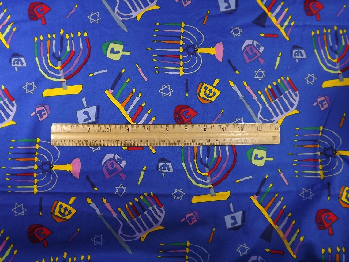 Hanukkah Menorah Alexander Henry Fabrics Collection - Etsy