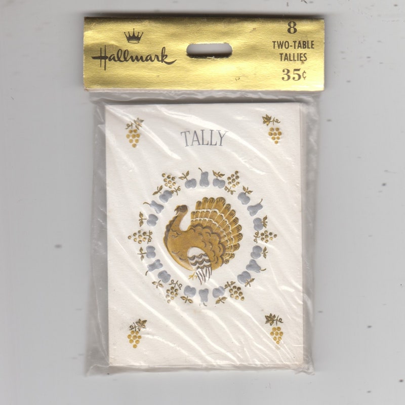 Thanksgiving Bridge Tally - Etsy