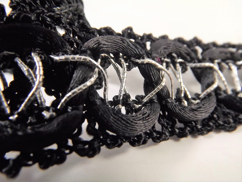 Vintage Black French Braid Gimp High End Gimp for Costumes, Upholstery ...
