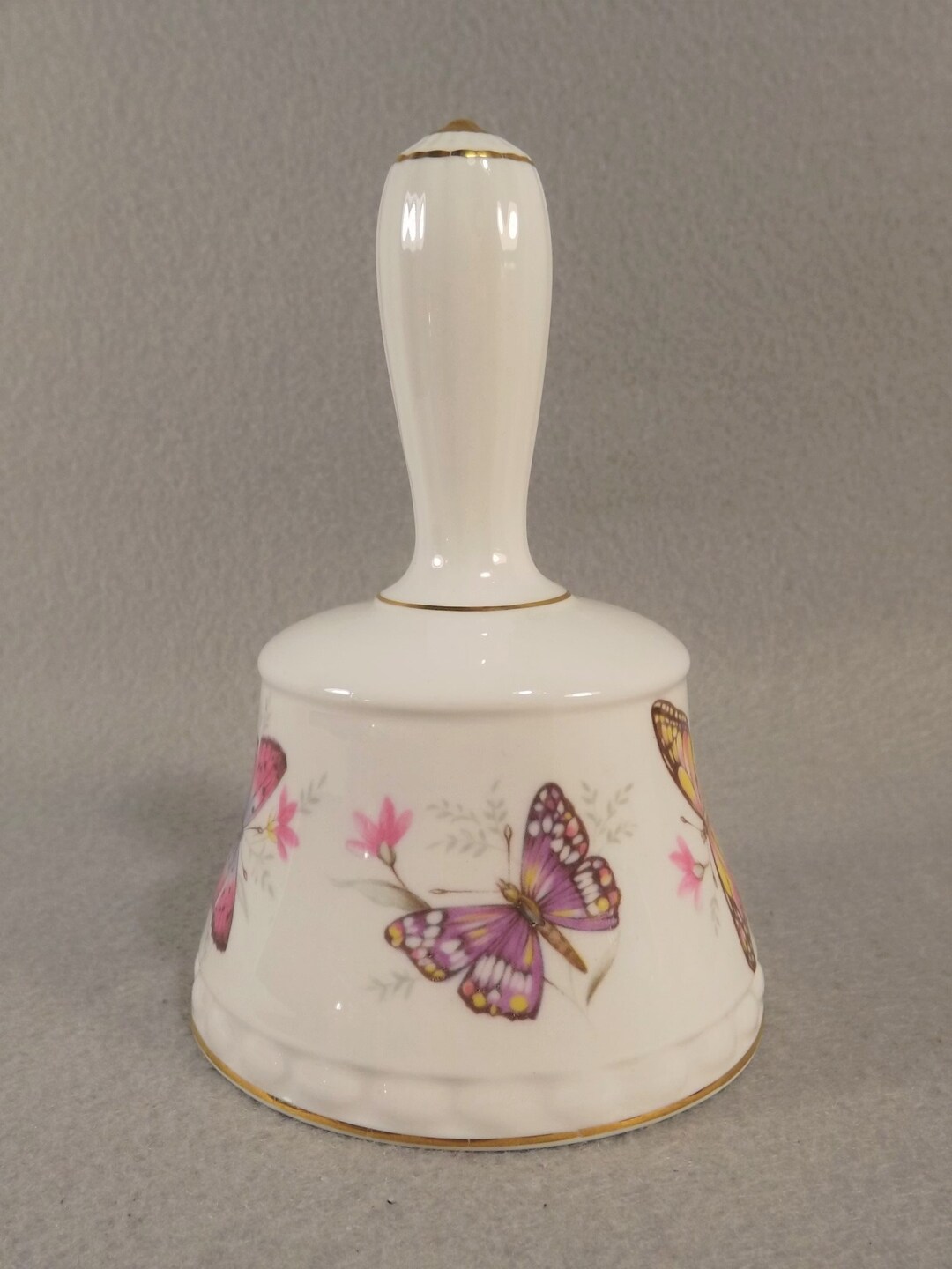 Queen's by Rosina, Fine Bone China Bell, Butterflies and Gold Trim ...