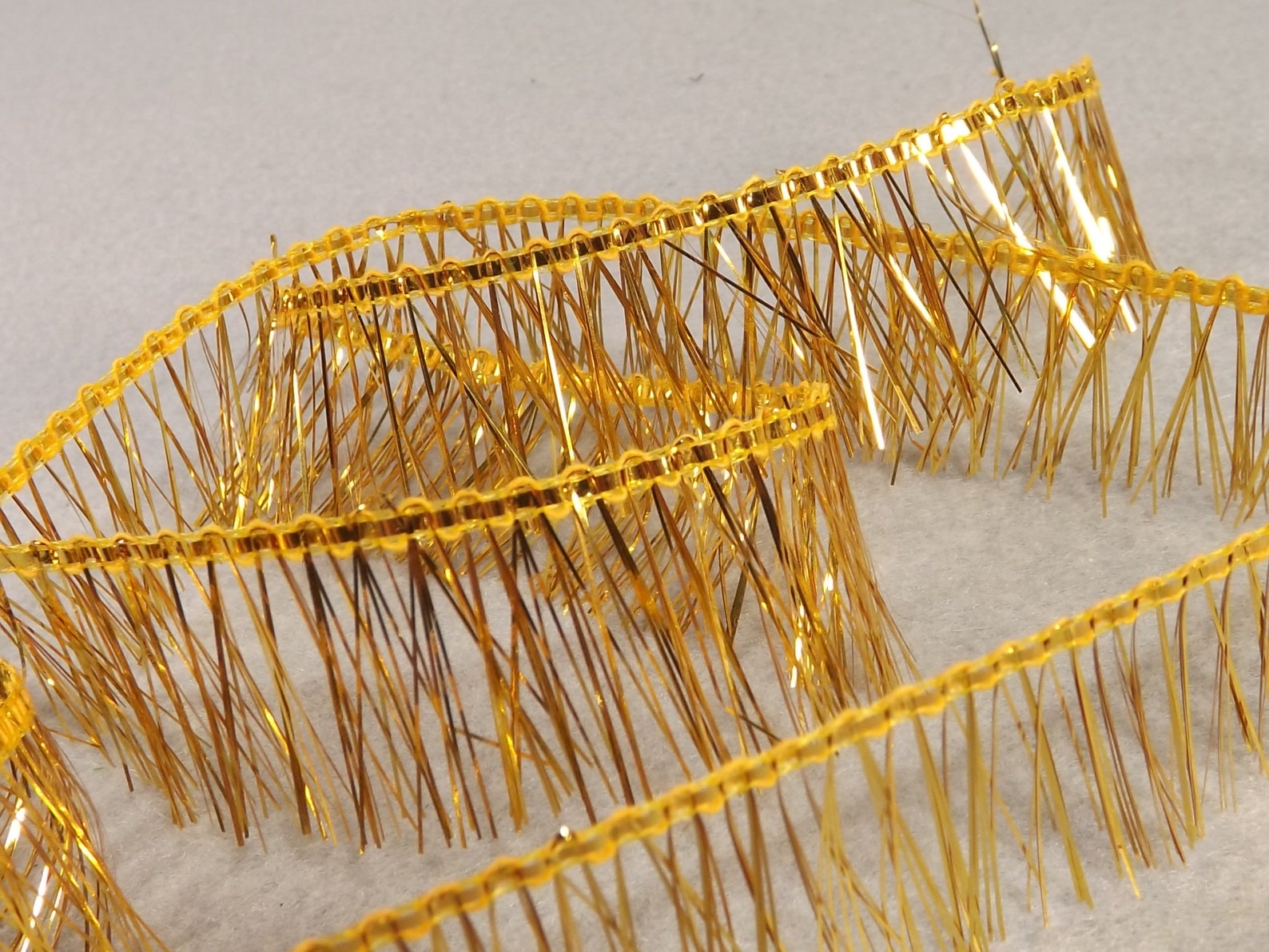 Gold Metallic Vintage Sparse Fringe Trim 1970s Bullion Sewing | Etsy