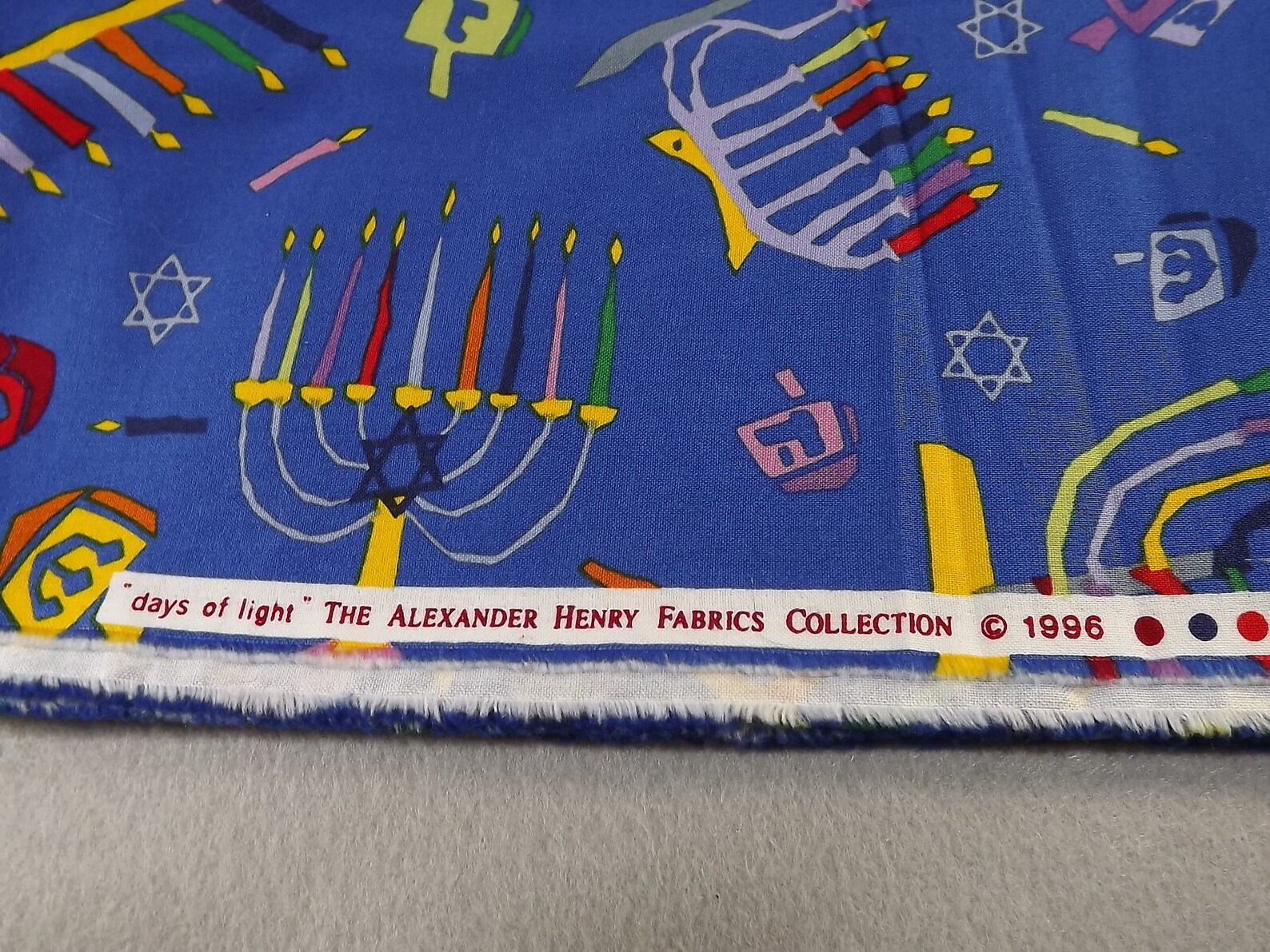 Hanukkah Menorah Alexander Henry Fabrics Collection - Etsy