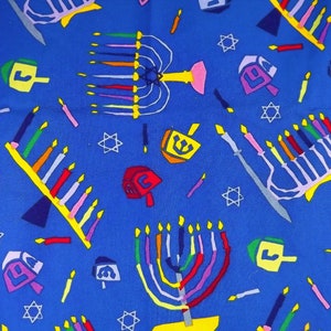Hanukkah Menorah Alexander Henry Fabrics Collection - Etsy