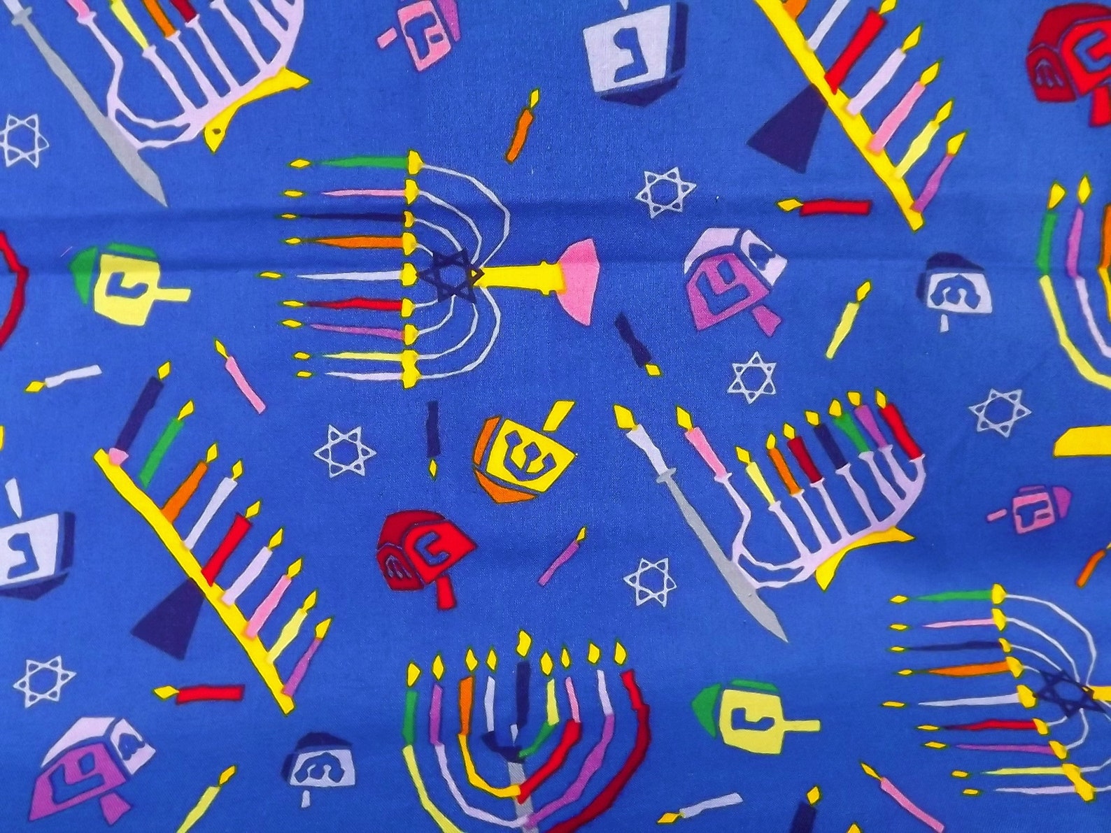 Hanukkah Menorah Alexander Henry Fabrics Collection - Etsy